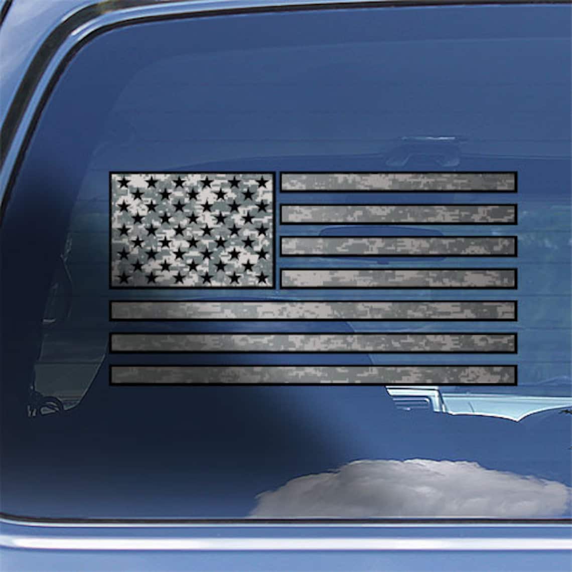 American Flag Decal Sticker US Flag Window Decal USA Flag - Etsy