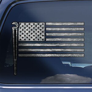 Oil Refinery Worker American Flag Decal Sticker Petroleum Refinery ...