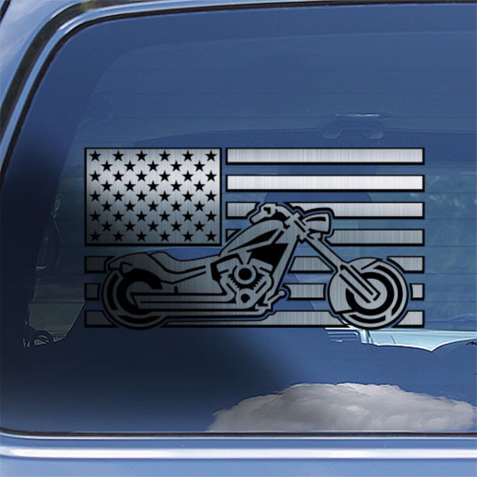 USA Chopper Decal Sticker Cruiser Window Decal American Flag - Etsy