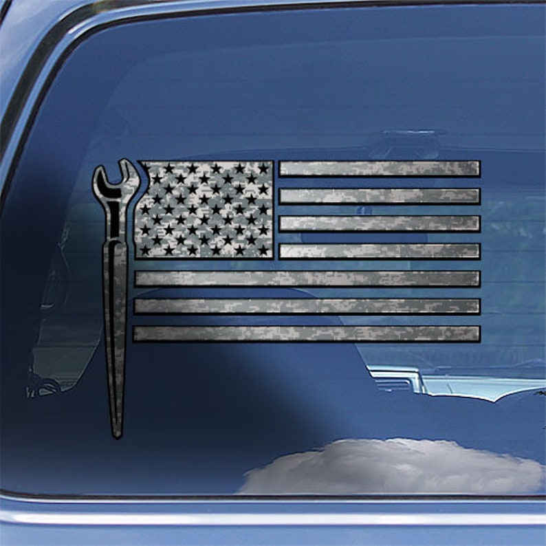 USA Flag Ironworker Decal Sticker Iron Workers Window Decal - Etsy
