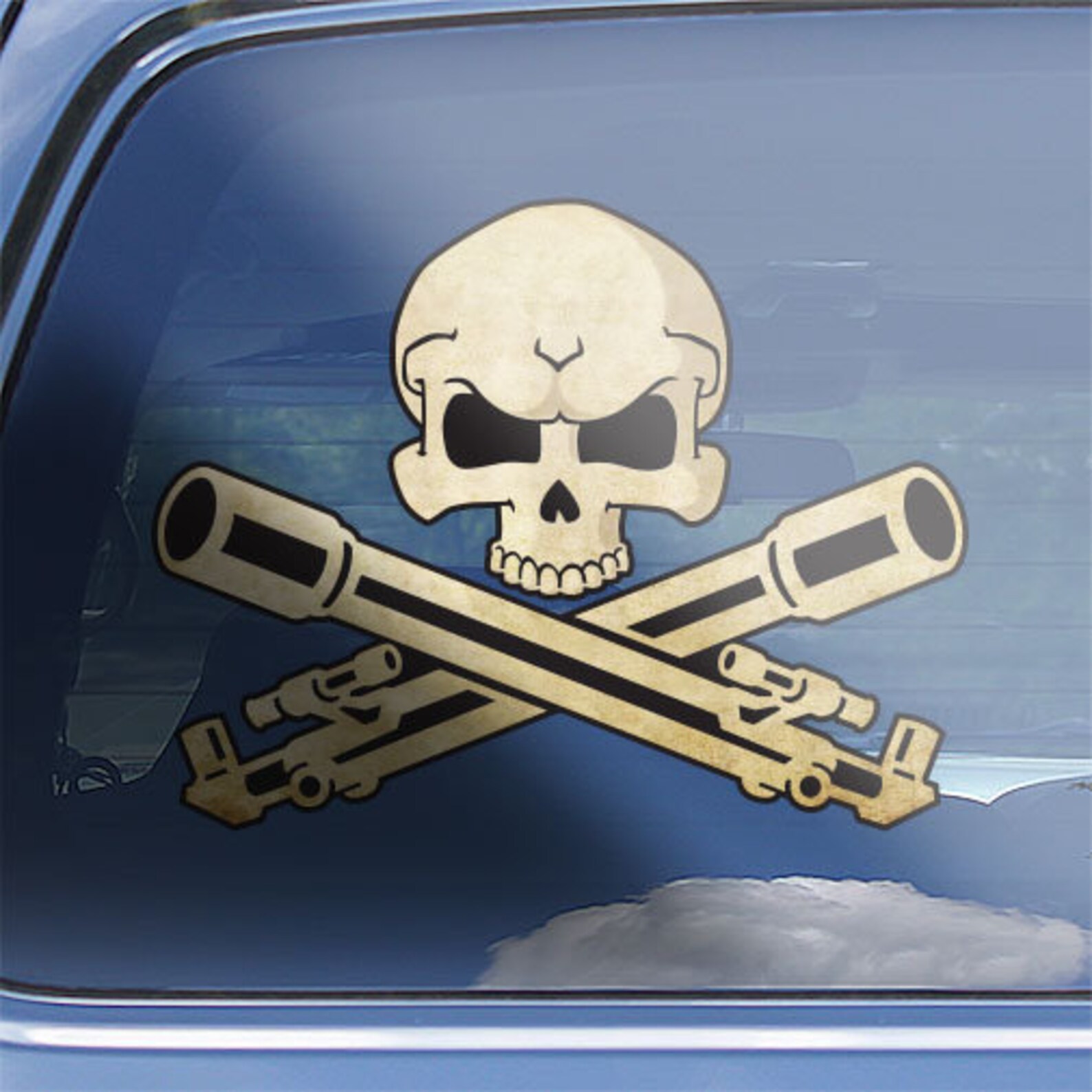 Telescope Skull Crossbones Decal Sticker Astronomer Window | Etsy