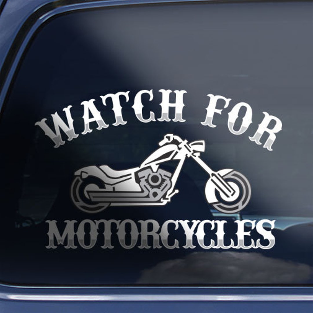 Watch for Motorcycles Decal Sticker Custom Cruiser Decal Motorcycle ...