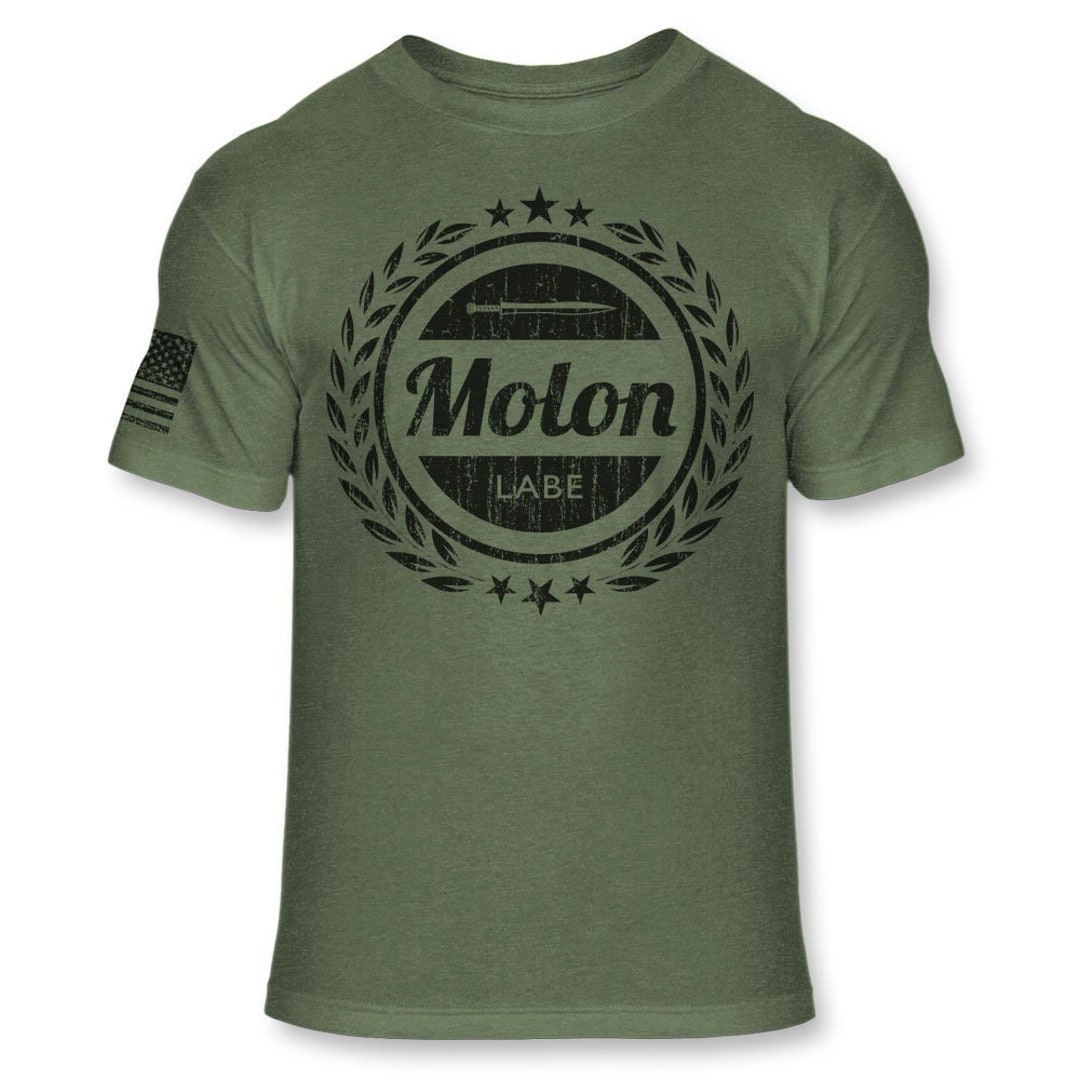 Molon Labe Sword Emblem Shirt - American Patriotic USA Spartan Warrior ...