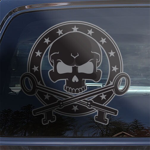 Locksmith Skull Crossbones Decal Sticker Locksmithing Skull - Etsy UK