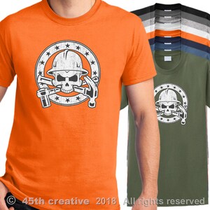 Scaffold Builder Crossbones T-shirt Scaffolding Erector Shirt ...