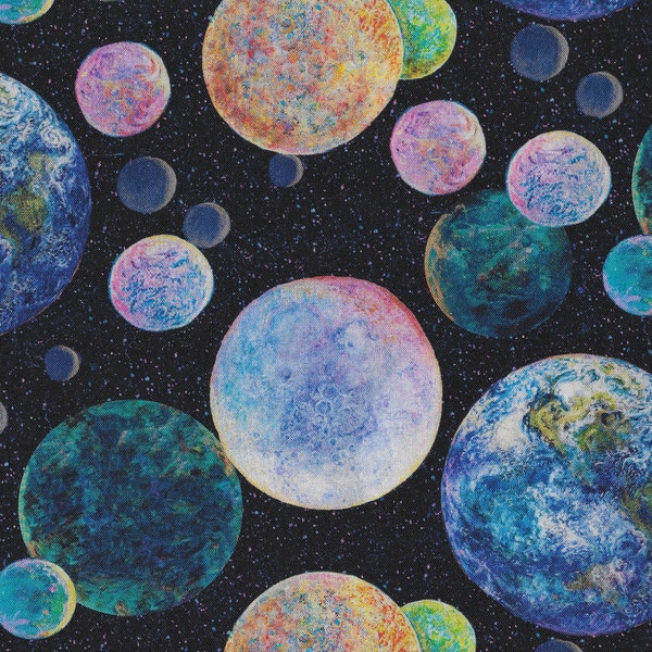Planets Fabric - Etsy