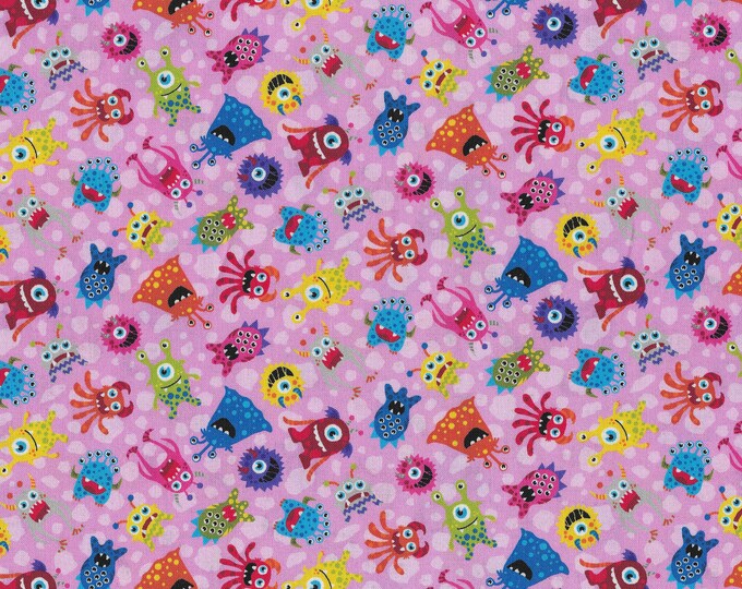 Monster Cotton Fabric - Etsy
