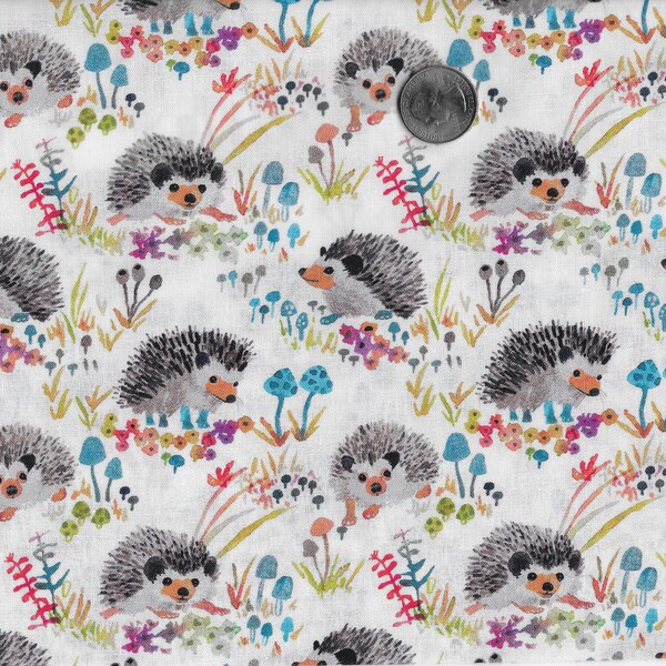 Hedgehog Fabric - Etsy