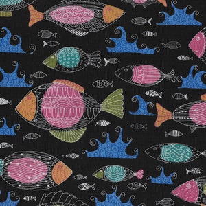 Fish Cotton Fabric - Etsy