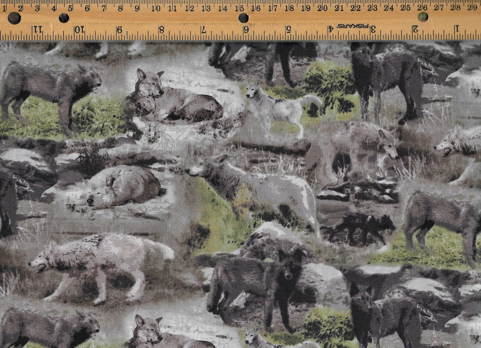 Yellowstone Wolves Fabric National Park Cotton Fabric - Etsy