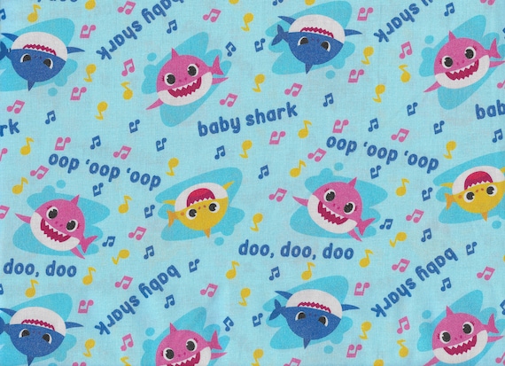 Baby Shark Cotton Fabric Springs Creative 202065 | Etsy
