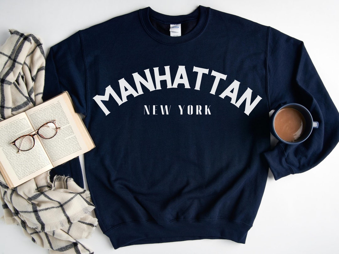 Manhattan Sweatshirt, Minimalist, France Shirt, Crewneck Sweatshirt ...