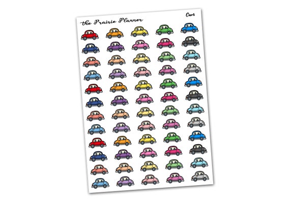 Cars Planner Stickers | Etsy