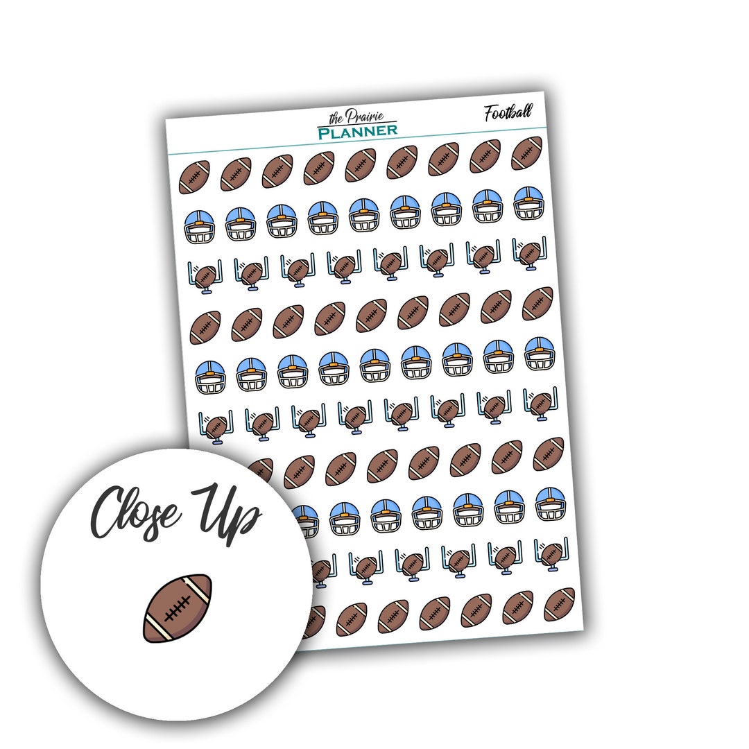 Football Practice/game - Planner Stickers - Etsy