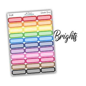 Quarter Boxes - Planner Stickers - Etsy