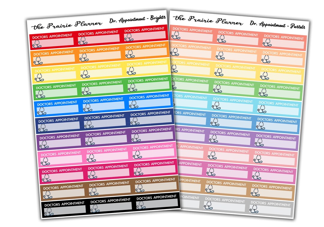 Doctor's Appointment - Planner Stickers - Etsy