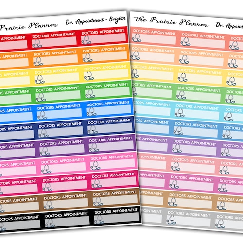 Doctor's Appointment Planner Stickers - Etsy