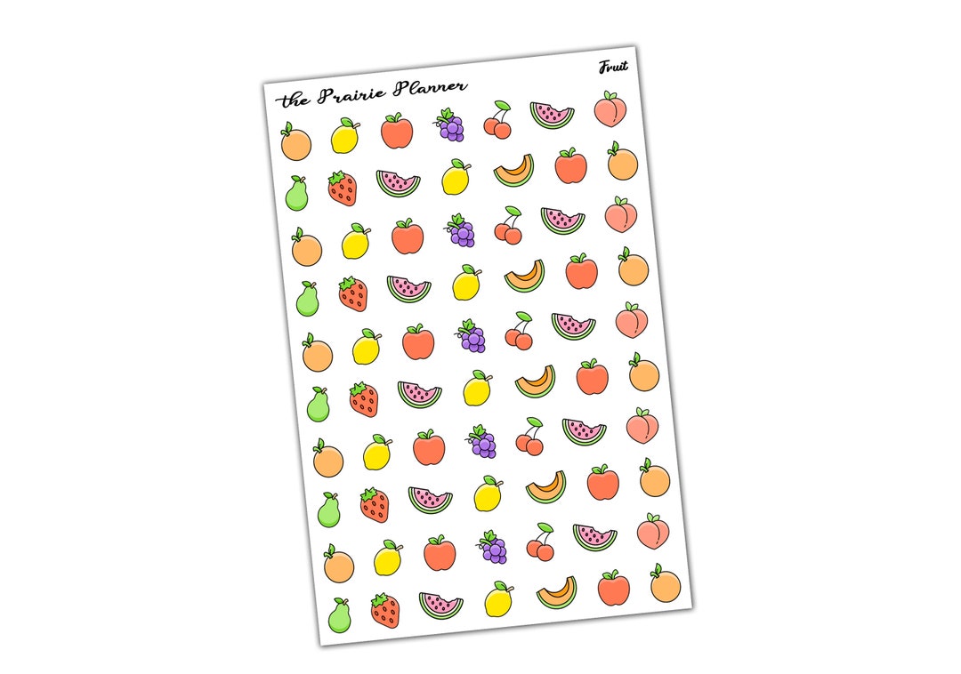 Fruit - Planner Stickers - Etsy