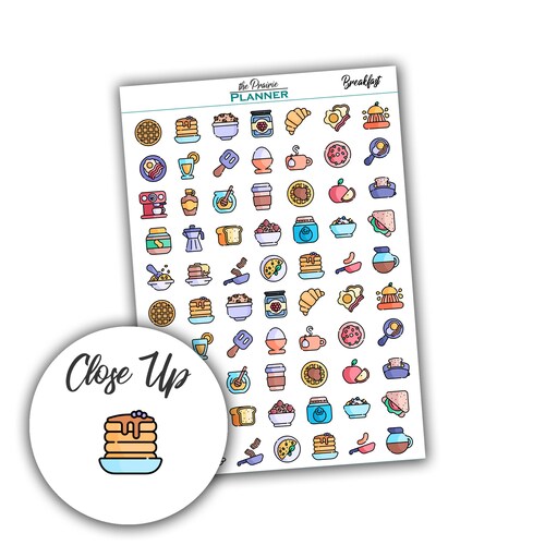 Fast Food Planner Stickers - Etsy