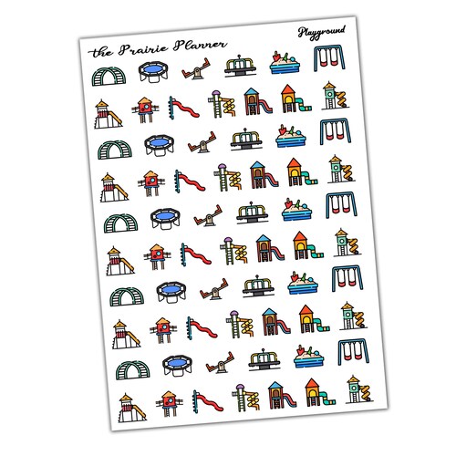 Playground Planner Stickers - Etsy