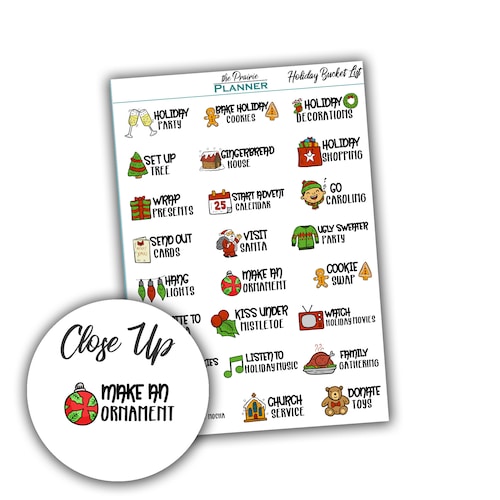 Holiday Bucket List Printable INSTANT DOWNLOAD Christmas - Etsy