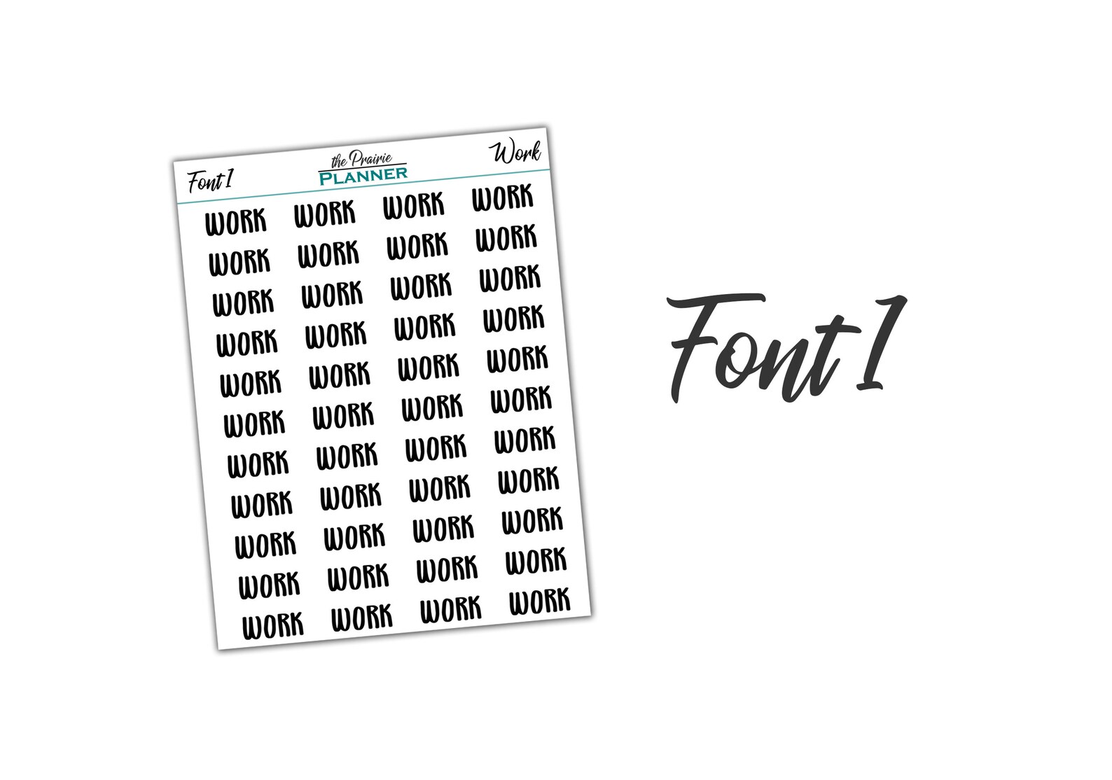 Script Stickers Planner Stickers - Etsy