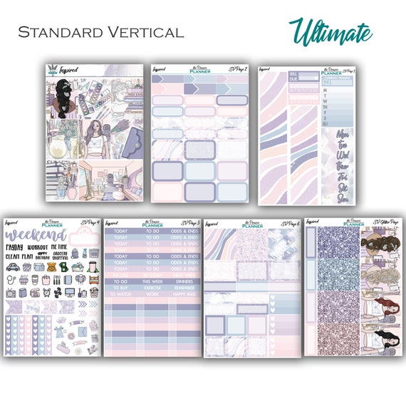 Stickers Scrapbooking Inspired Weekly Planner Kit Craft Supplies ...