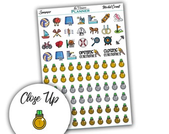 Summer Olympic Games Stickers set of 47 Item 899 - Etsy