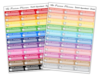 70 Cute Toothbrush/teeth/dentist Planner Stickers - Etsy