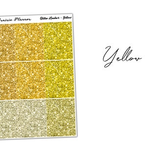 Glitter Headers - DIGITAL TEXTURE - Planner Stickers - Etsy