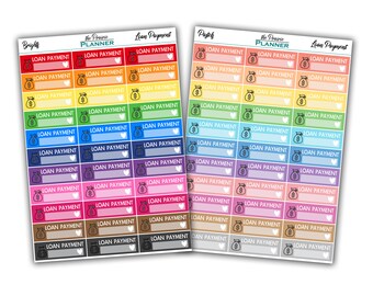 54 Cute Student Loan Planner Stickers - Etsy