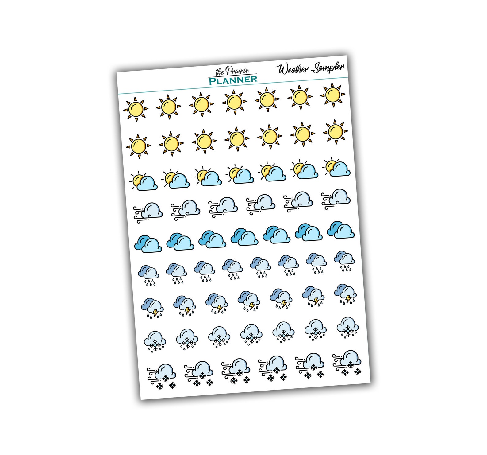 Weather Planner Stickers | Etsy