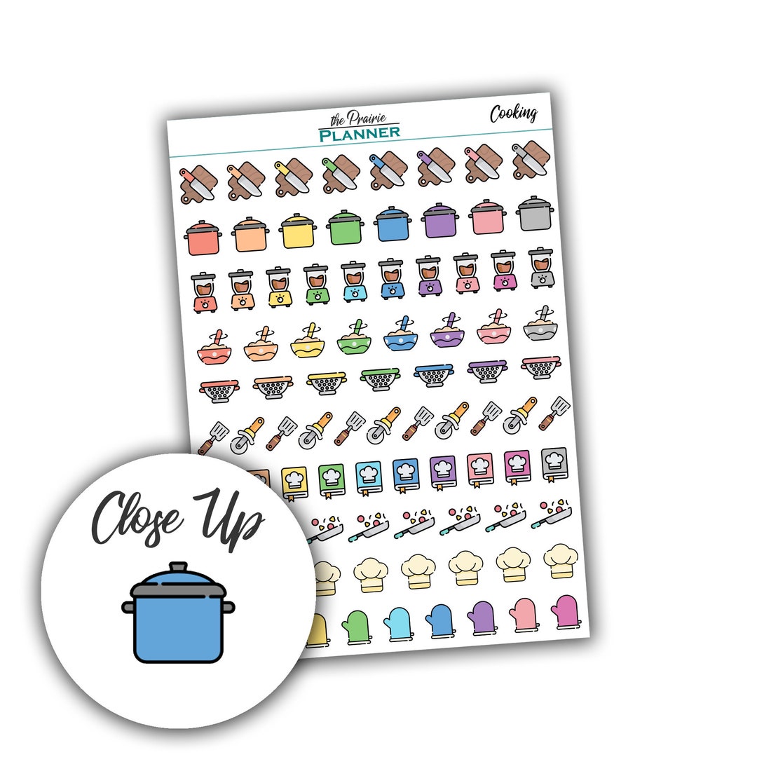 Cooking - Planner Stickers - Etsy