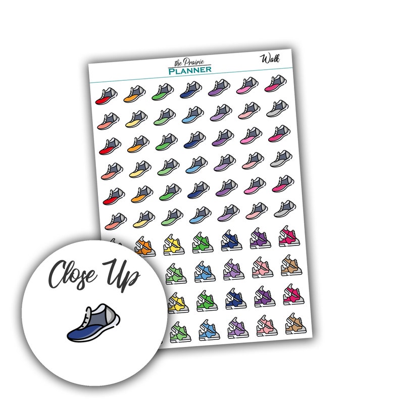 Walk - Planner Stickers - Etsy New Zealand