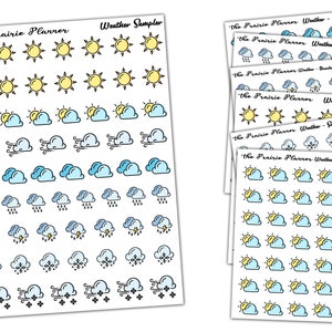 Weather - Planner Stickers - Etsy