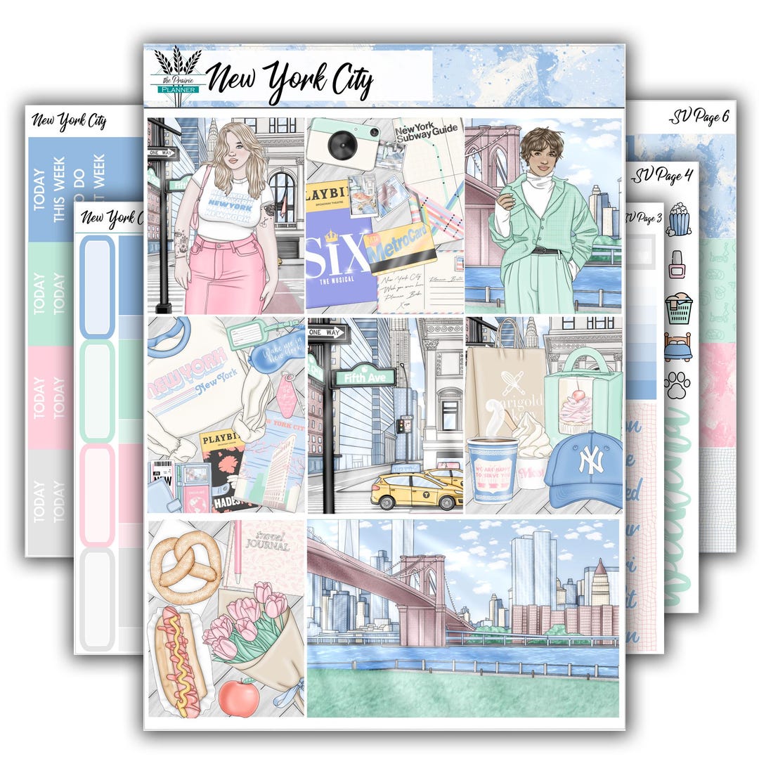 New York City - Weekly Planner Kit - Etsy