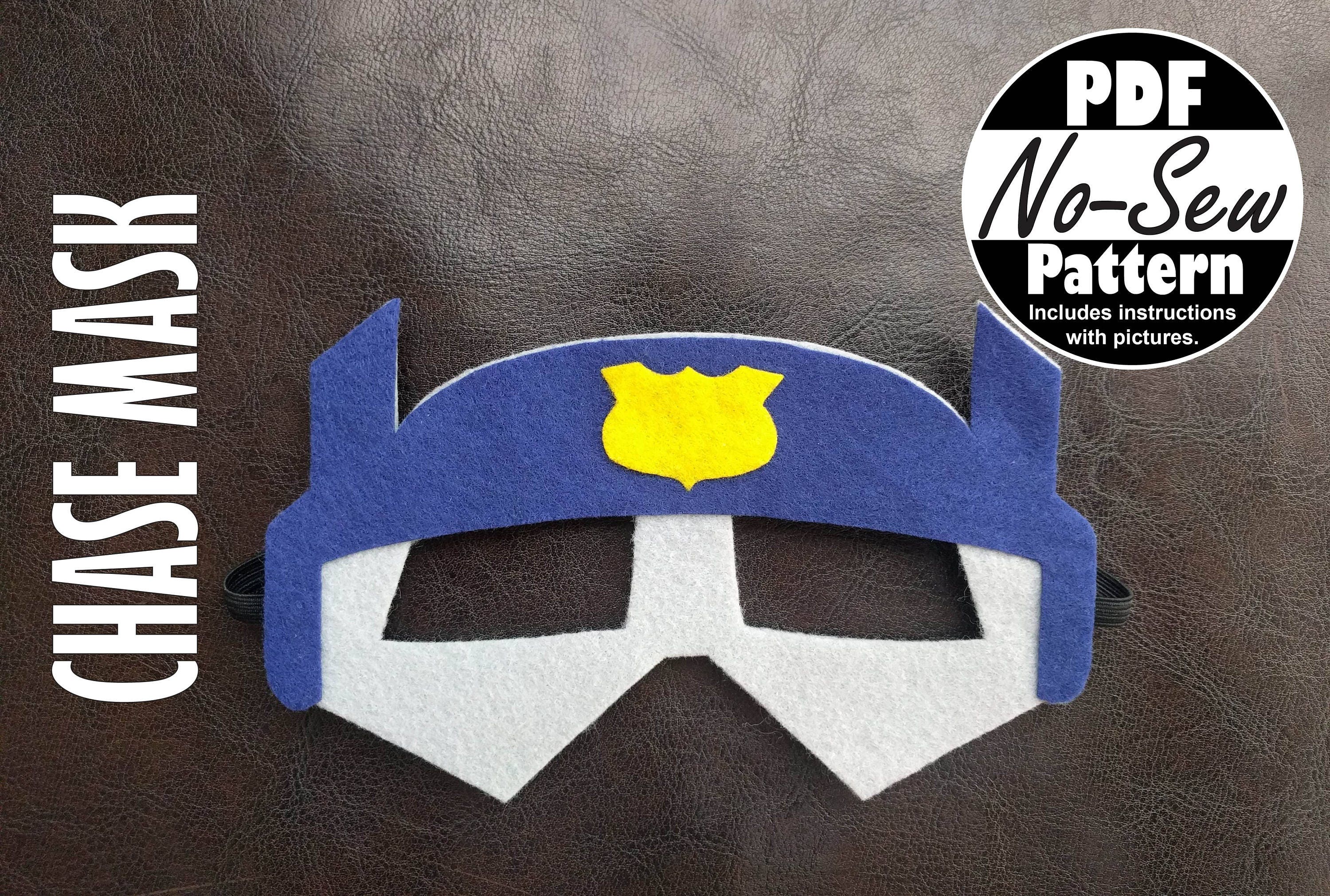 Chase Rescue Bots No-sew Mask Pattern | Rescue Bots Party Favor, Gift ...