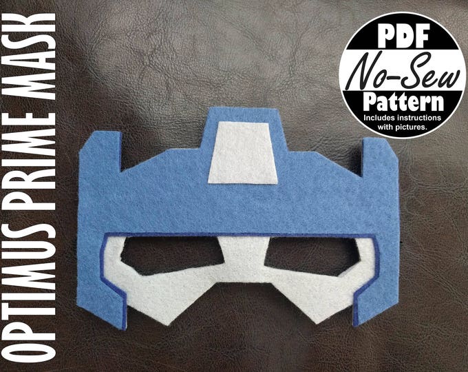 Bumblebee Rescue Bots No-sew Mask Pattern | Rescue Bots Party Favor ...