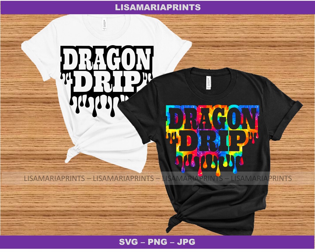 Dragon Drip School Mascot - SVG - PNG - JPEG - Instant Digital Download ...