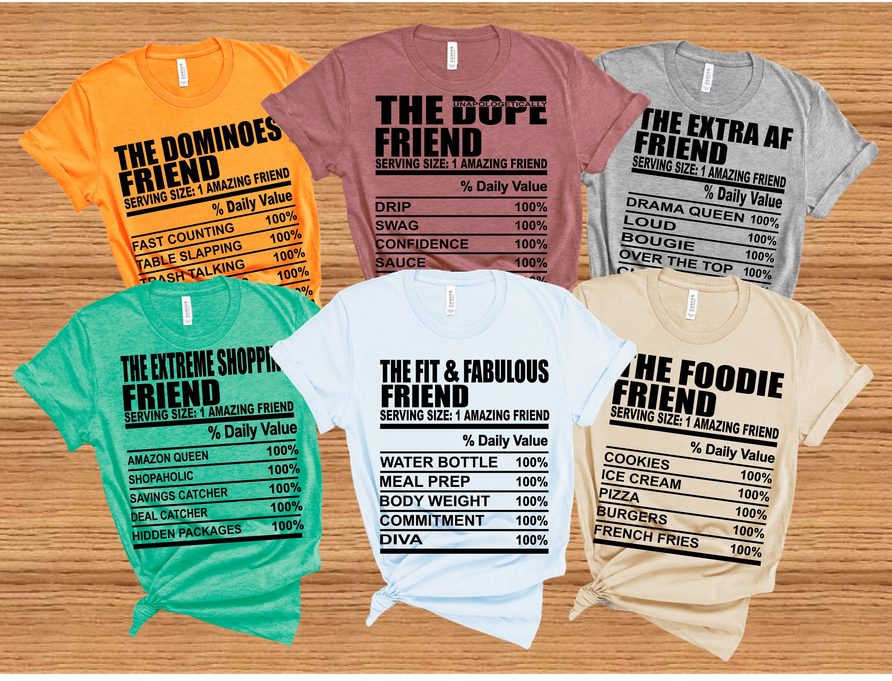 Friend Nutrition Facts Bundle 45 Total SVG Jpg PNG UPDATED - Etsy