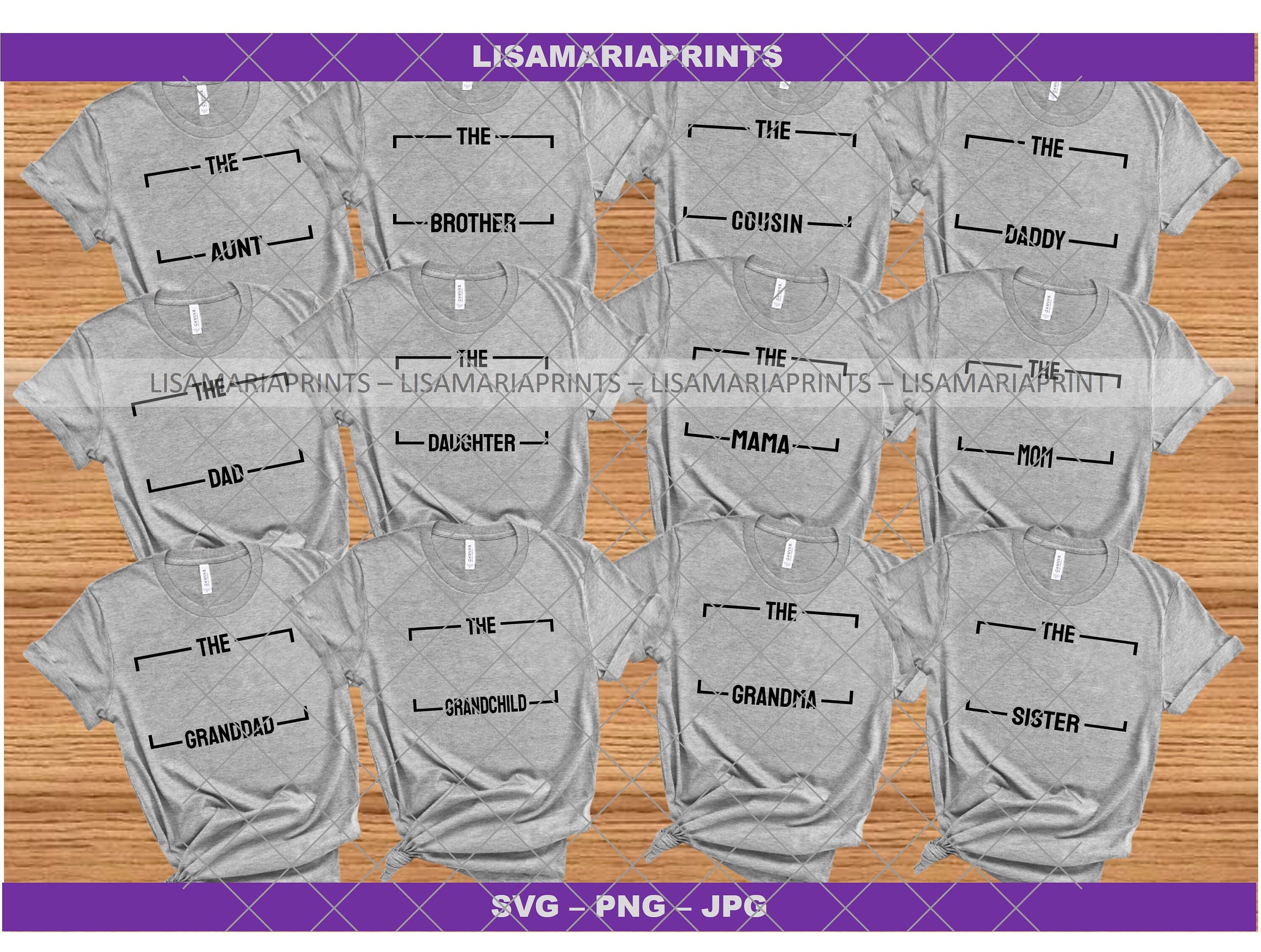 18 Family Templates Bundle - SVG - PNG - JPG -group Shirts - Instant ...