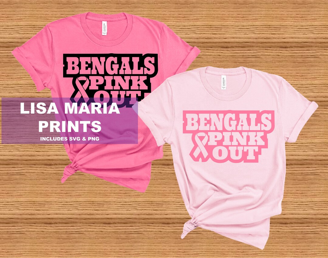 Bengals Pink Out - Breast Cancer Awareness -- SVG & PNG Digital ...