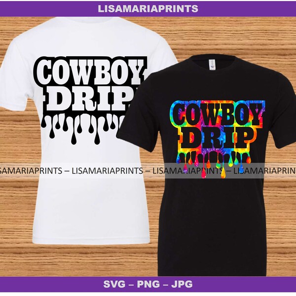 Cowboy Drip Svg - Etsy