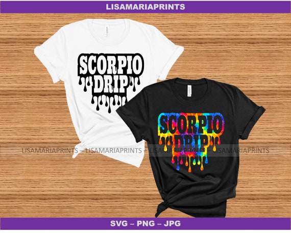 Scorpio Drip SVG PNG JPEG Instant Digital Download - Etsy