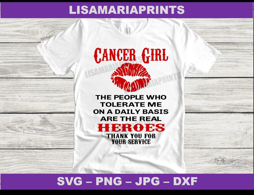 Cancer Girl - People Who Tolerate Me Instant Digital Download - Zodiac ...