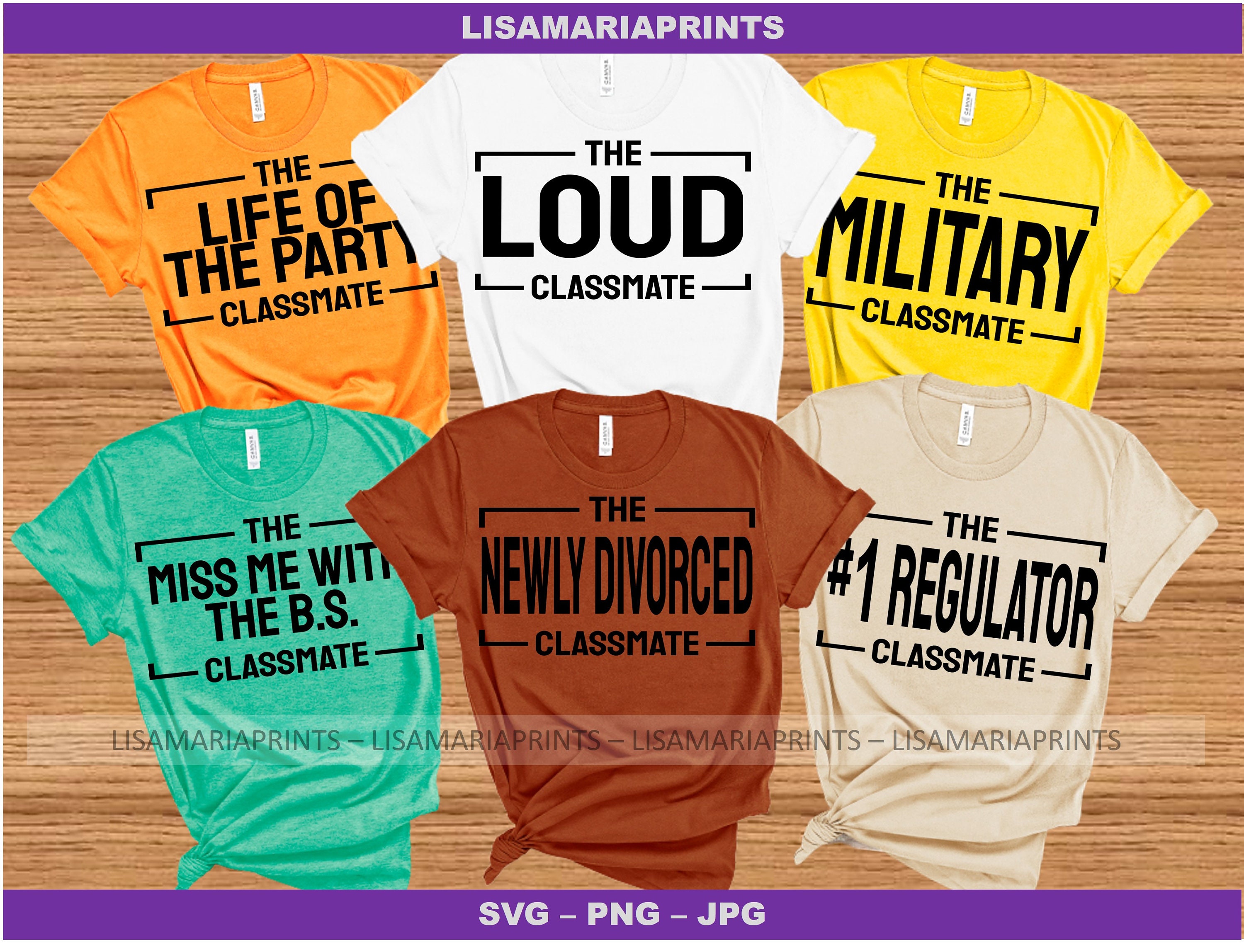 Class Reunion Classmate Bundle SVG PNG JPG Instant - Etsy