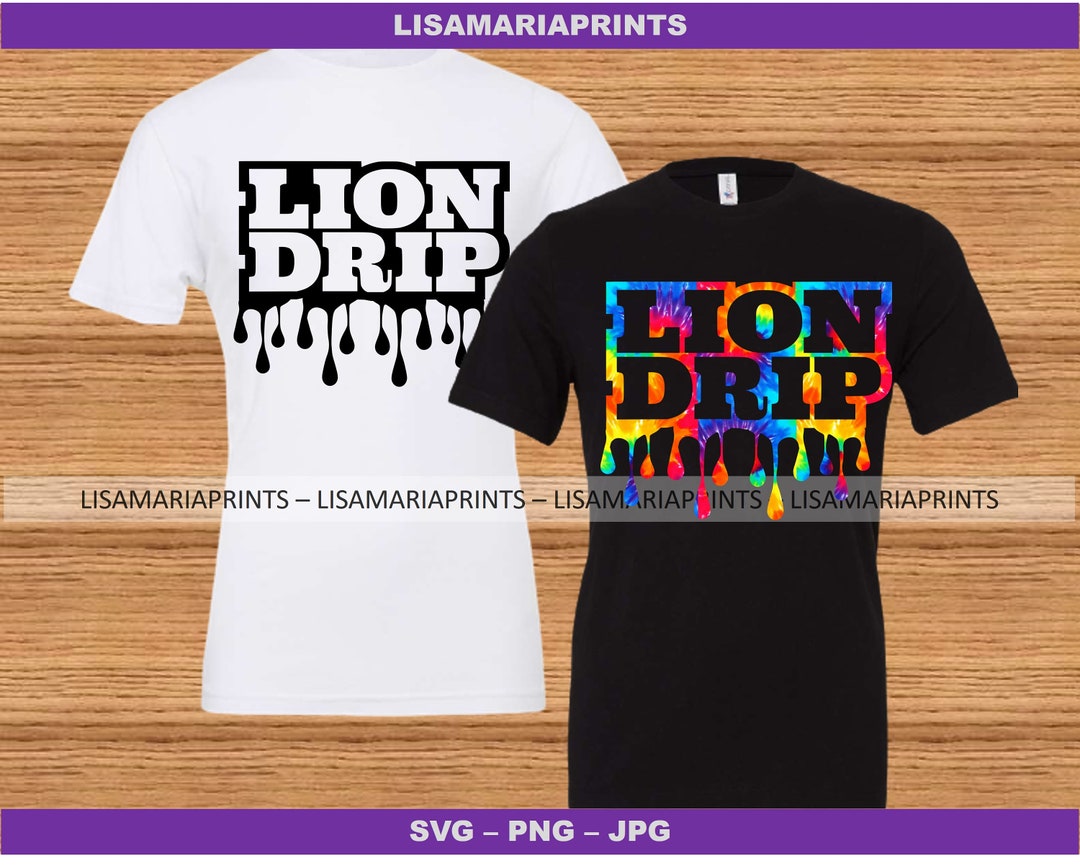Lion Drip School Mascot - SVG - PNG - JPEG - Instant Digital Download ...