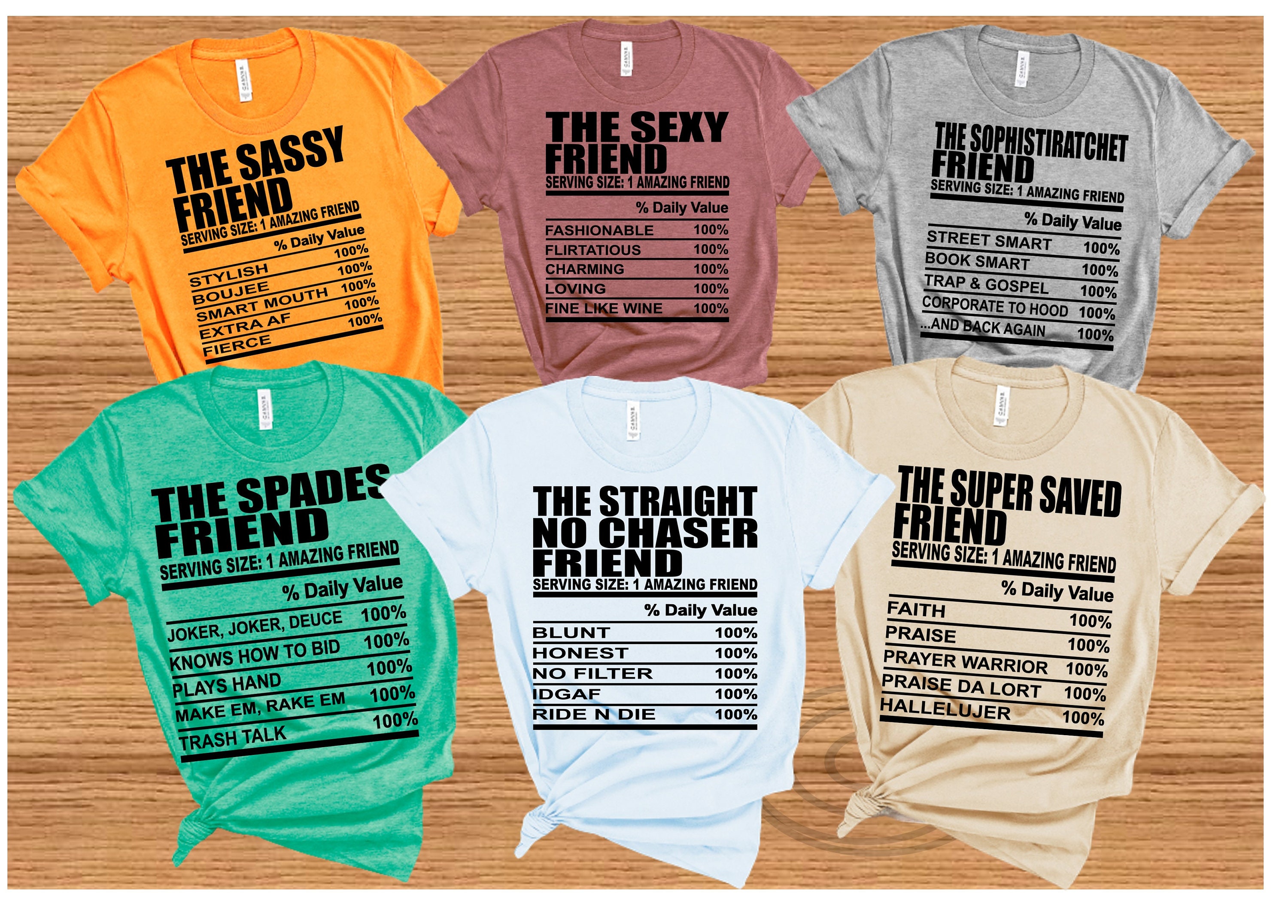 Friend Nutrition Facts Bundle (45 Total) SVG Jpg PNG - UPDATED 10.29.20 ...