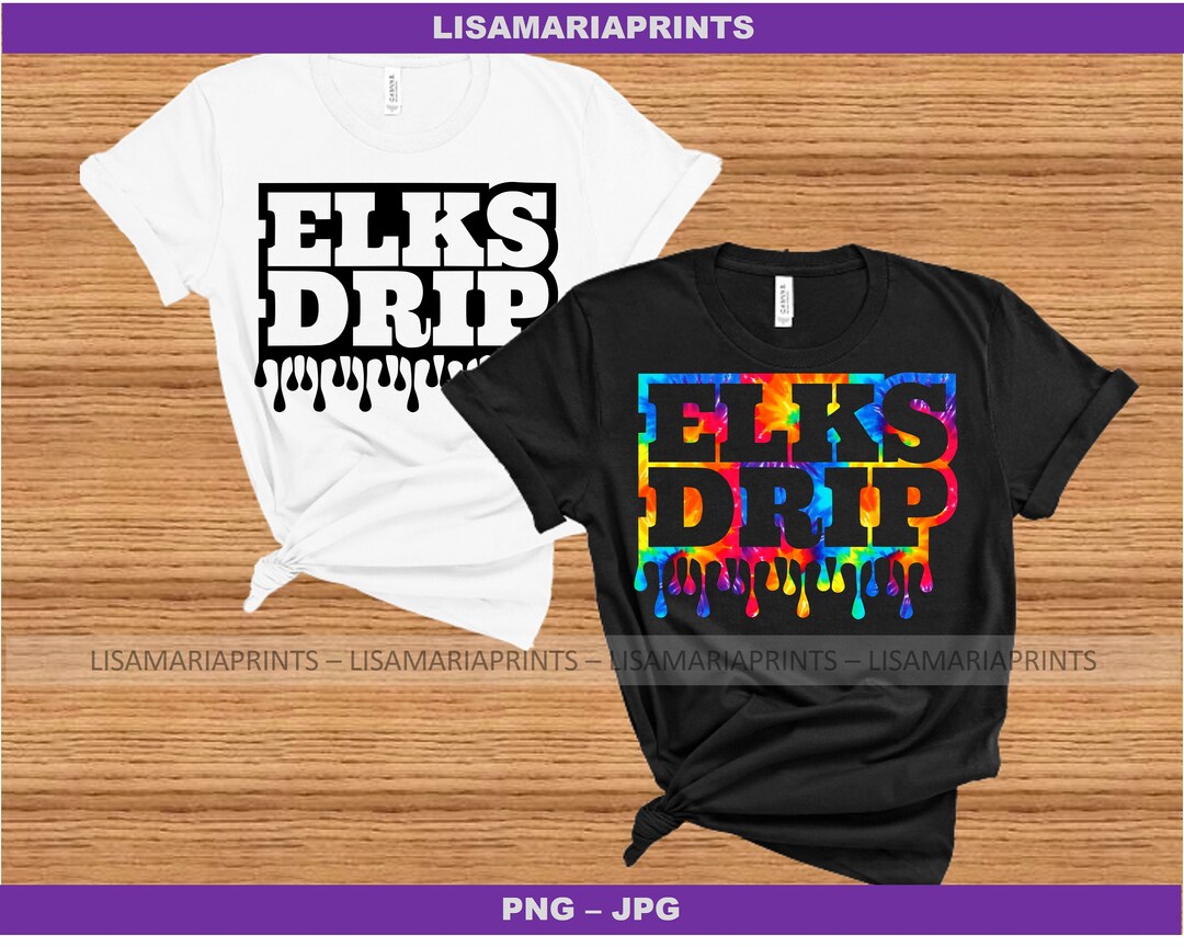 Elks Drip School Mascot Logo SVG - PNG - JPEG - Instant Digital ...