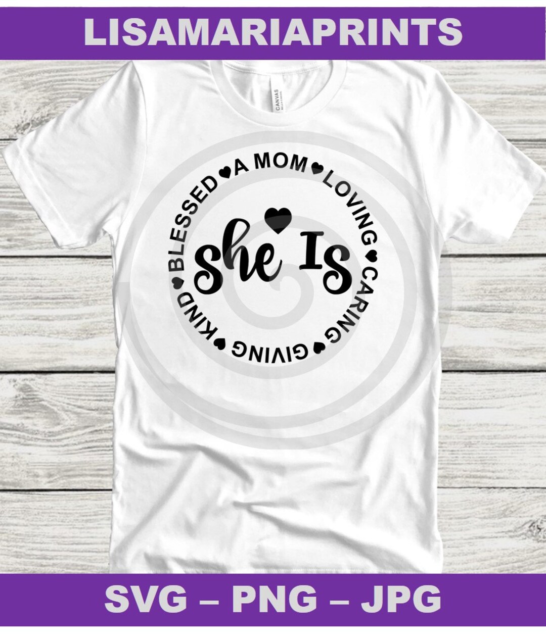 She is A Mom - SVG - PNG - Jpeg - Instant Digital Download - Etsy
